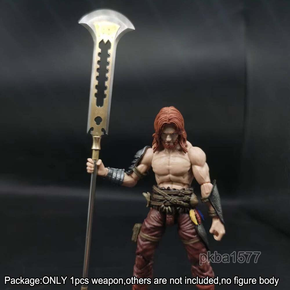 【PRE-ORDER】Handmade 1/18 Cool Metal Axe Big Sword Weapon Model For 3.7 ...